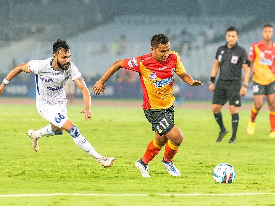 East Bengal FC lost to Chennaiyin FC 1-0 in Hero ISL 2022-23 match at ...