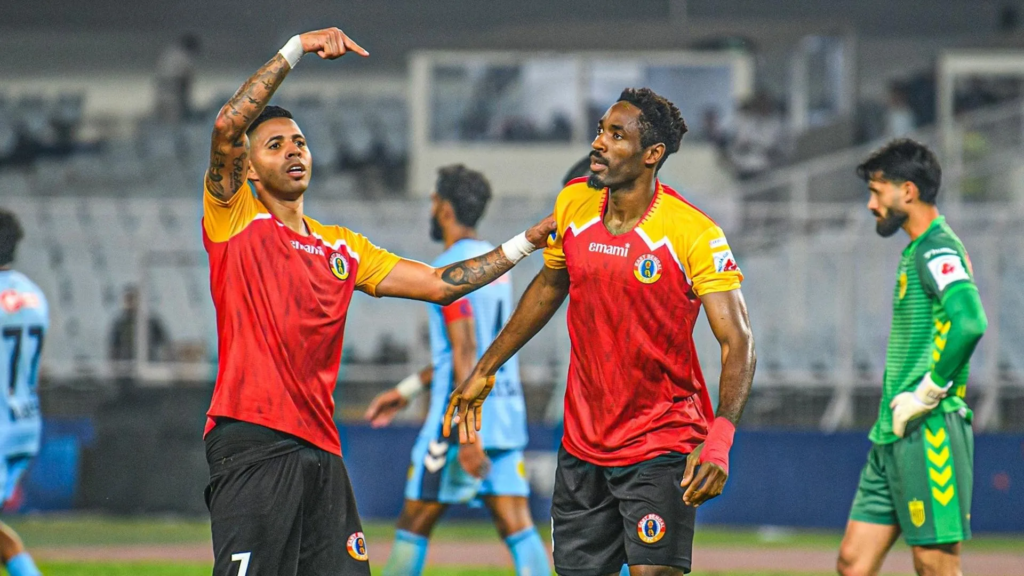 East Bengal FC defeated Hyderabad FC 2-0 in ISL 2024-25 at Kolkata