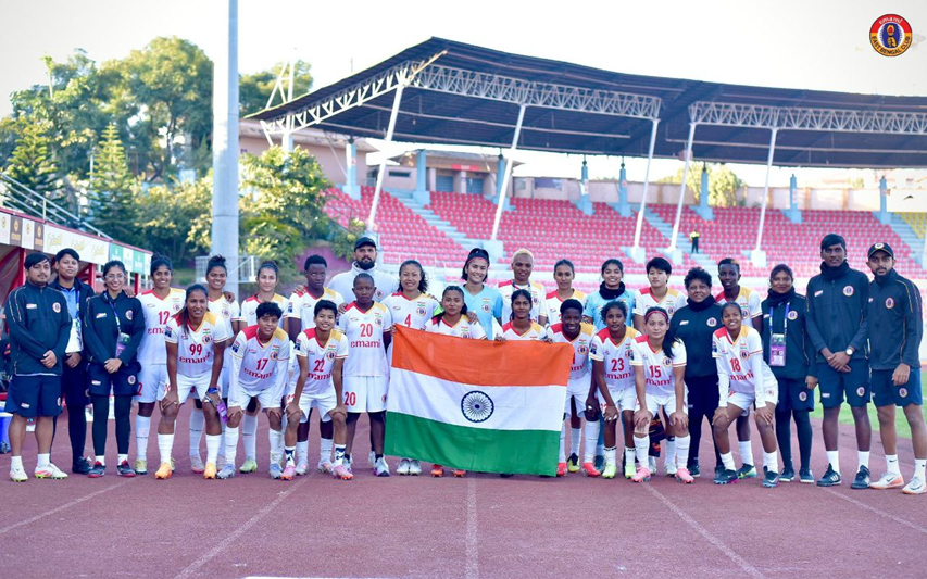 East Bengal FC defeated Karachi City FC 2-0 in SAFF Women’s Club ...